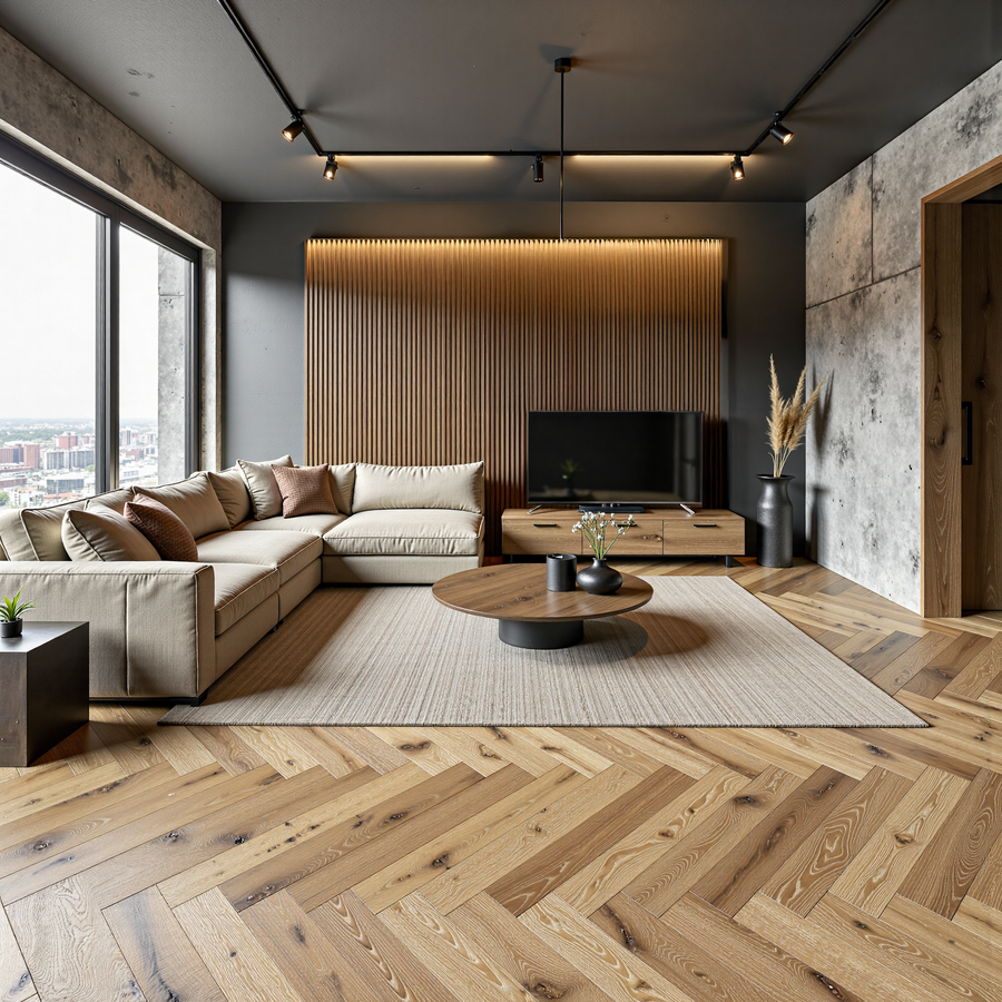 Timba Floor Castlewood Herringbone - GB Floors UK